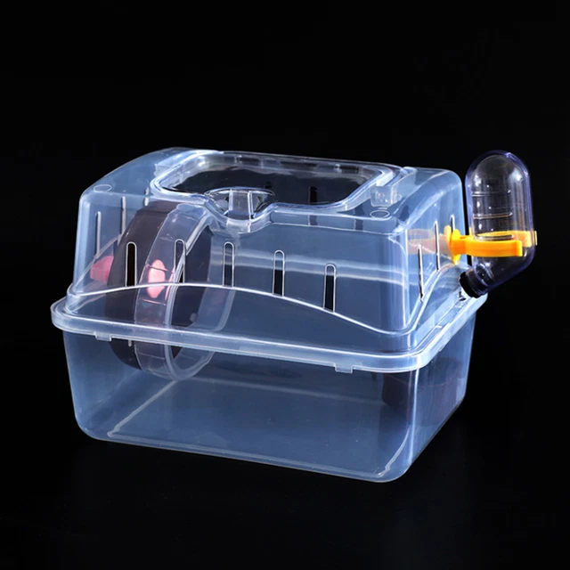 HAMSTER CAGE WITH Handle Anti-deformation Hamster Cage Pet Travel Case ...