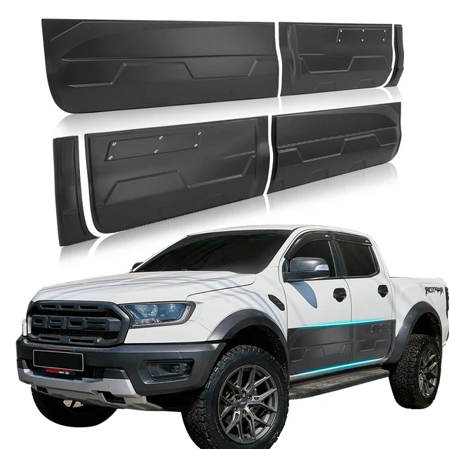 SIDE MOULDINGS DOOR Cladding Protection Kit For Ford Ranger 2012-2022 ...