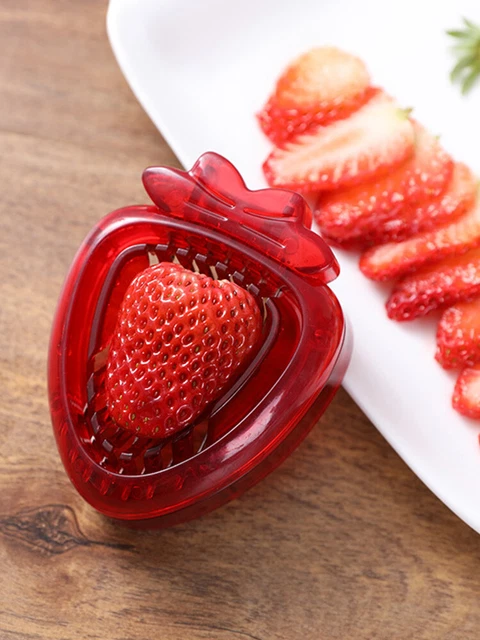 STRAWBERRY SLICER TOOL Stainless Steel Strawberry Cutter with Sharp ...
