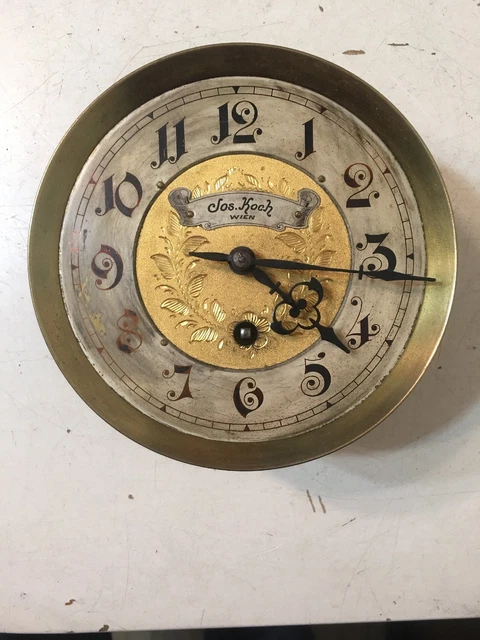 ANTIQUE GERMAN SPRING Vienna Regulator Wall Clock Movement LFS Jos Koch ...