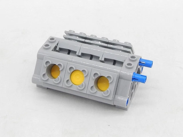 LEGO TECHNIC ACCESSORIES Engine Block Cylinder Piston - New Light Grey ...