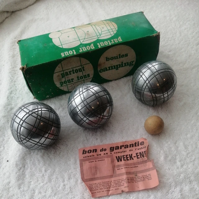 OBUT. VINTAGE PÉTANQUE Boules set in original box. £49.98 - PicClick UK