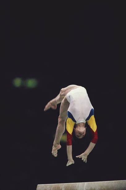 ROMANIAN GYMNAST GABRIELA Potorac, competing for Romania, picture - Old ...