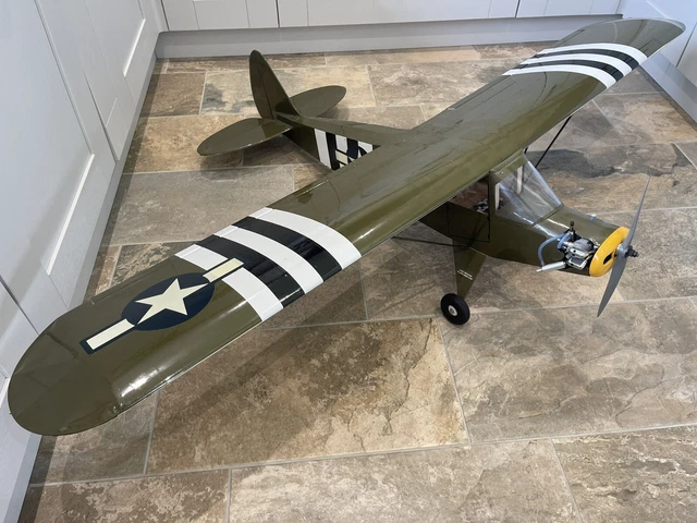 FLAIR PIPER CUB RC Plane 72" Span Saito FS40 4 Stroke JR Servos £295.00 ...