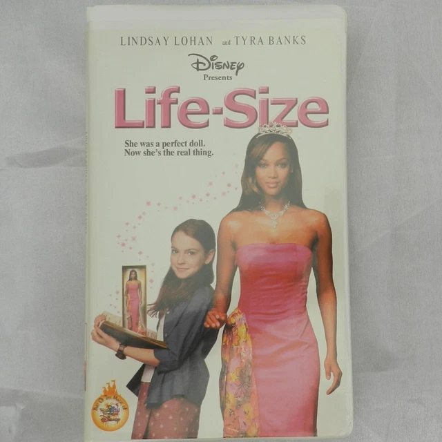 DISNEY PRESENTS &LIFE-SIZE& Lindsay Lohan & Tyra Banks VHS White ...
