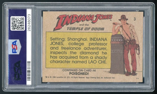 HARRISON FORD 1984 Topps Indiana Jones And The Temple Of Doom Signed ...