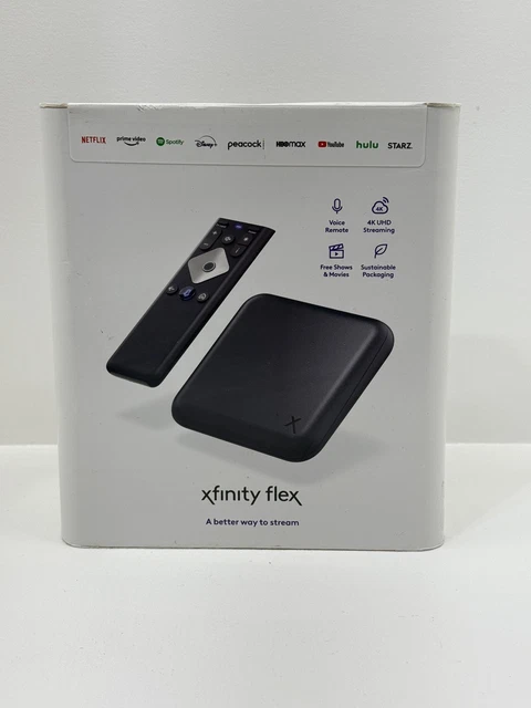 XFINITY FLEX 4K UHD Streaming TV Box with Voice Remote Control Brand ...