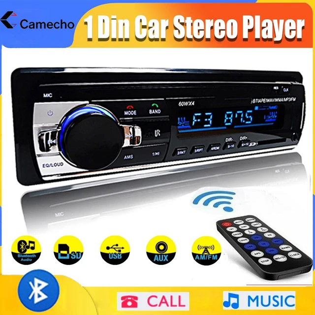 CAR RADIO BLUETOOTH Stereo Head Unit Player MP3/USB/SD/AUX-IN/FM In ...