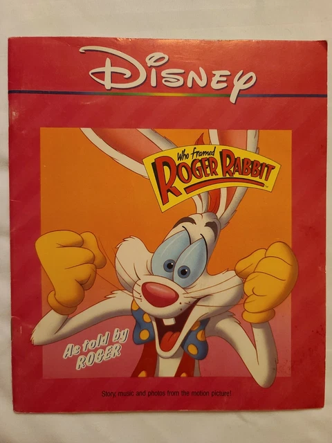 DISNEY STORYTELLER WHO Framed Roger Rabbit Read-Along Book No Tape £4. ...