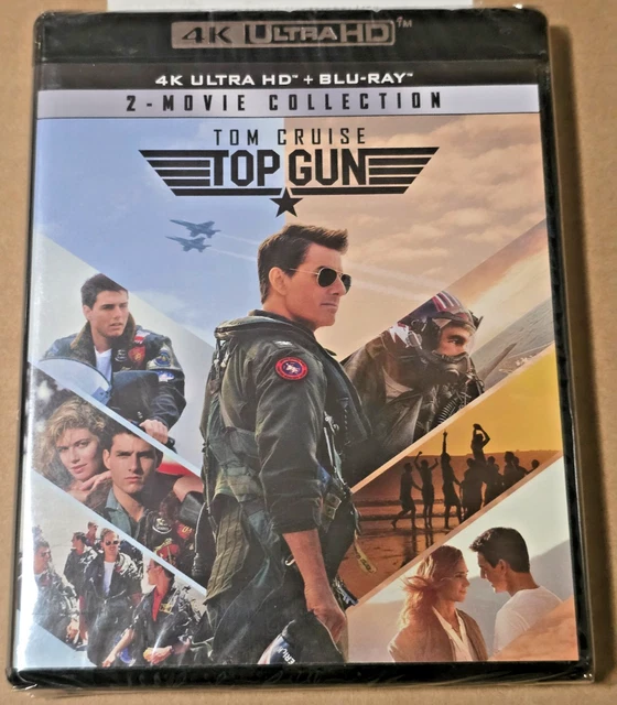TOP GUN + Top Gun Maverick 2-Film Collection 4K UHD + Blu-Ray Brand New ...