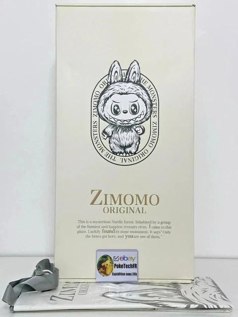 ZIMOMO I FOUND YOU Brown Labubu Pop Mart The Monsters + Tote Bag NEUF ...