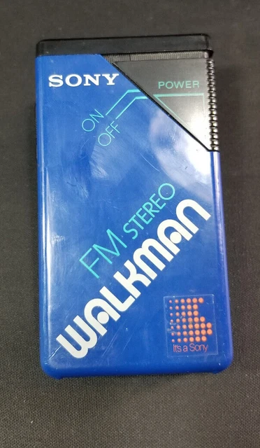VINTAGE SONY WALKMAN Blue FM Stereo SRF-20W with Belt Clip. £18.37 ...