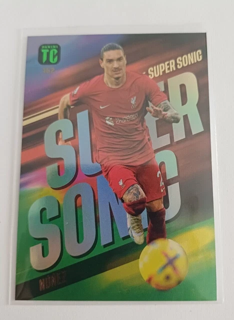CARTE CARD CARTA SUPER SONIC Darwin NUNEZ Liverpool PANINI TOP CLASS ...