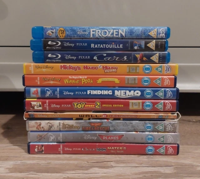 PACK DISNEY DVD & Blu-ray x 11 films d'animation Bluray Pixar EUR 16,27 ...