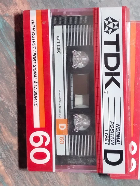 NOUVEAU TDK D 60 Cassette audio Pack de 2 Type I EUR 29,02 - PicClick FR