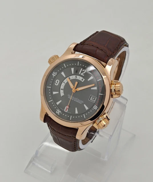JAEGER-LECOULTRE MASTER COMPRESSOR Memovox 18K Rose Gold 42mm Alarm ...