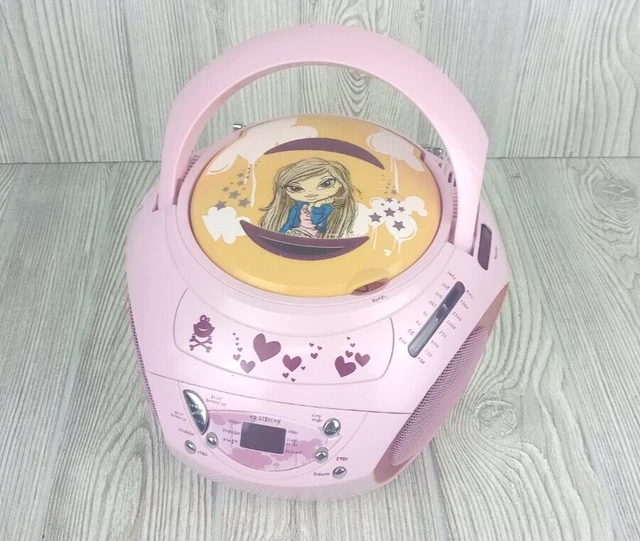 BRATZ PORTABLE CD Player AM FM Radio Boombox Tested Works $99.99 ...