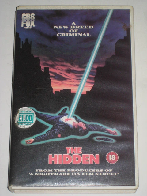 THE HIDDEN 1987 KYLE MACLACHLAN VHS VIDEO EX-RENTAL BOX 1989 HORROR SCI ...