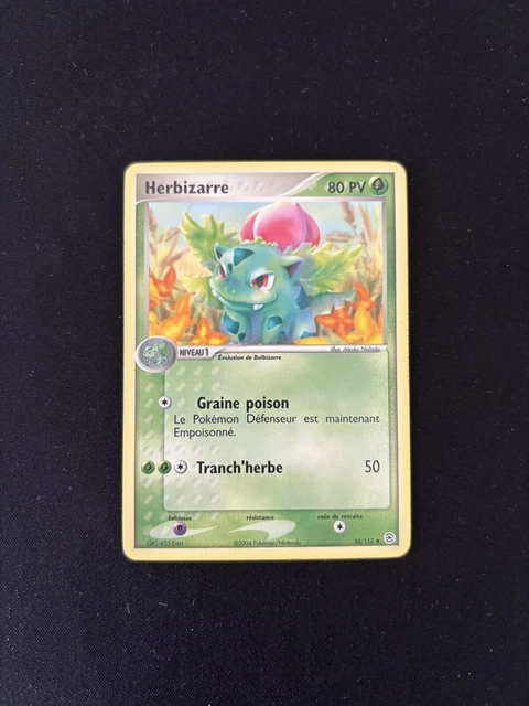CARTE POKÉMON HERBIZARRE 35/112 Unco Rouge Feu Vert Feuille Bloc EX FR EUR 2,00 - PicClick FR