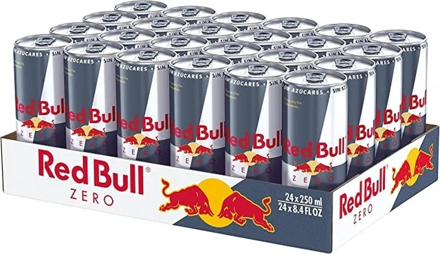 RED BULL ZERO Fizzy Energy Drink No Sugar 24x 250ml Best Before ...