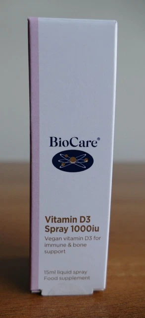 BIOCARE VITAMIN D3 Spray 1000iu BBE 10/2006 Sealed Packaging £8.00 ...