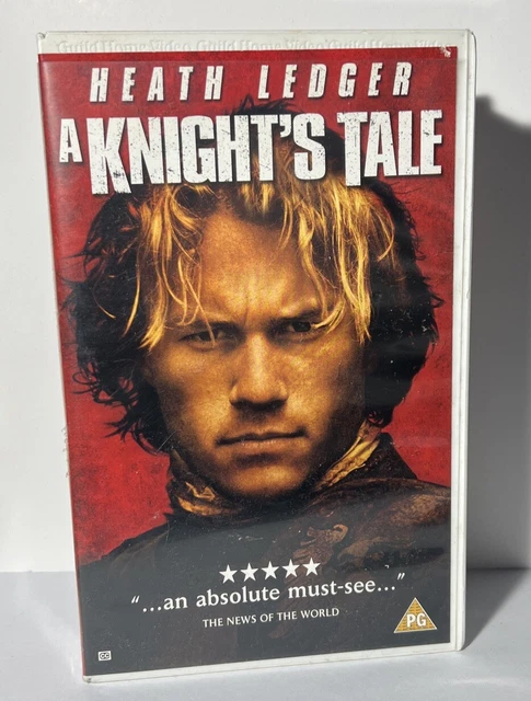 A Knights Tale 2001 Heath Ledger Pal Vhs Video Cassette Big Rental Box £719 Picclick Uk