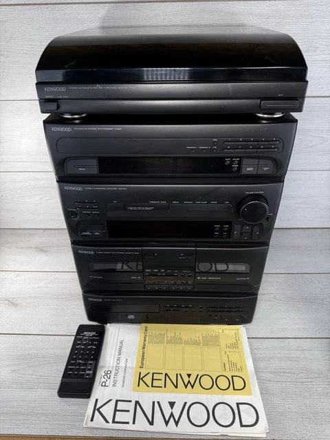 REAR VTG KENWOOD RXD-27L Hifi Stack Stereo System Tape CD Tuner/P-26 ...