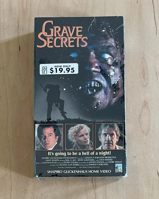 GRAVE SECRETS (1989) Sealed VHS Shapiro Glickenhaus Horror Supernatural ...