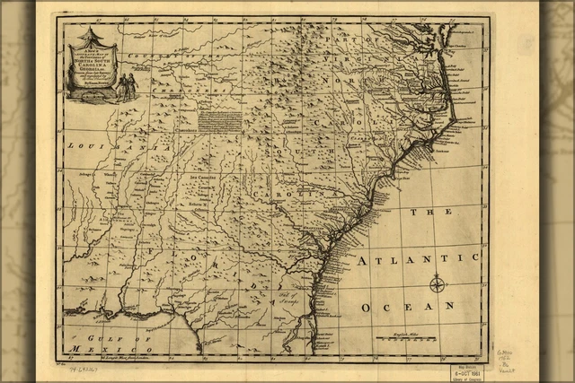 POSTER, MANY SIZES; Map Of North & South Carolina, Georgia 1752 P2 EUR ... POSTER, MANY SIZES; Map Of North & South Carolina, Georgia 1752 P2 EUR ...