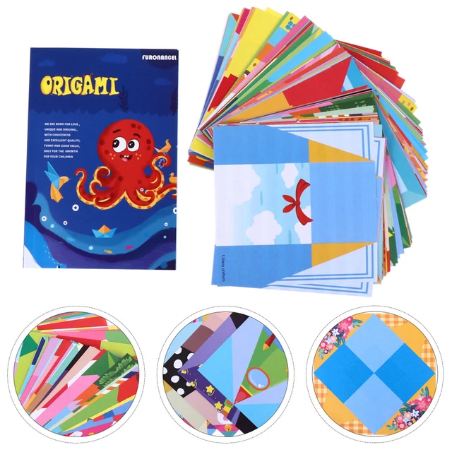 JAPANESE FOLDING PAPER Origami for Project Puzzle Double Sided £16.45 ...