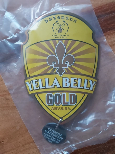 NEW PUMP BATEMANS Brewery Yellabelly Gold Craft Ale Beer Bar £1.00 ...