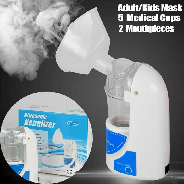 UK 25ML PORTABLE Nebulise Machine Ultrasonic Inhaler Nebulize UK Plug ...