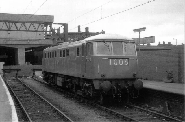 RAILWAY PHOTOGRAPH ELECTRIC Loco No E3013 Stafford Station £1.50 ...