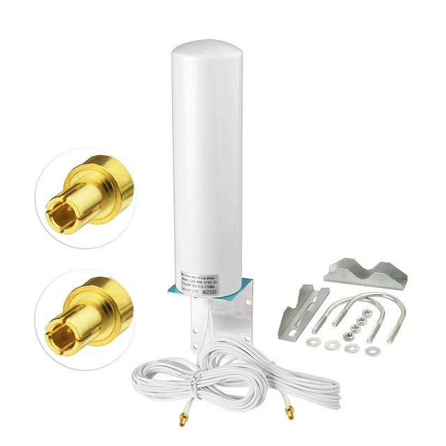 ANTENNA ESTERNA ESTERNA 3G 4G LTE doppia aerea TS9 5 m per HUAWEI B618s ...