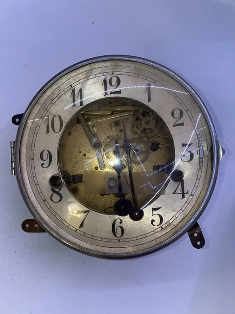 ANTIQUE GERMAN THOMAS Haller Westminster Mantel Clock Movement/Dial Set ...