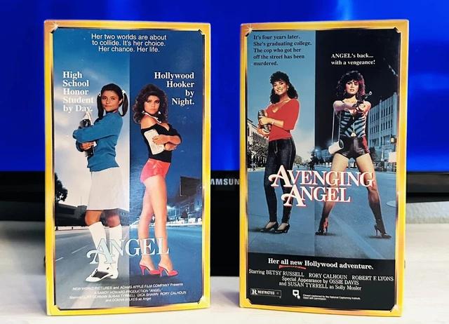 VINTAGE RARE ANGEL & AVENGING ANGEL VHS Tape Lot Excellent Cond ...
