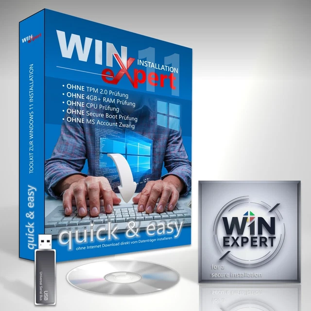 WIN11-EXPERT CD/DVD/STICK ZUR Windows 11 (24H2) Installation auf ...