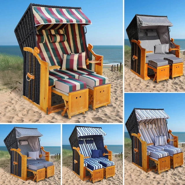 BRAST® STRANDKORB RÜGEN Deluxe für 2 Personen | 120cm breit ...