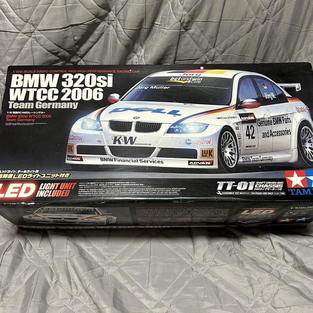 TAMIYA BMW 320SI Wtcc Tt-01 Rc Car Kit With Leds 1/10 Scale Electric ...