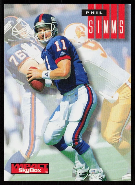 1994 SKYBOX IMPACT Phil Simms #188 Football Giants de New York EUR 1,94 ...