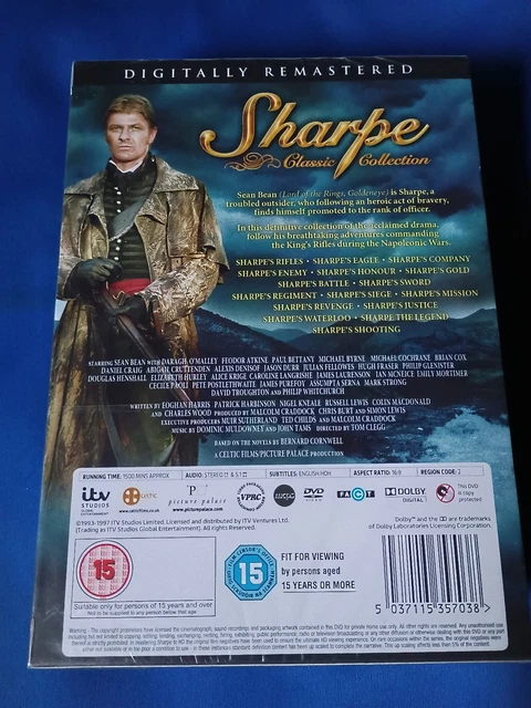SHARPE (1993 TV Series) Classic Collection 8-Disc DVD * SEAN BEAN * NEW ...