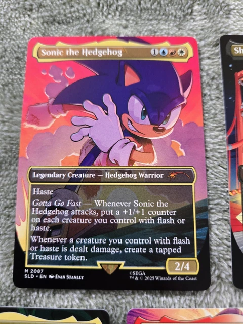 SECRET LAIR X Sonic Friends & Foes Non Foil Set of 7- Magic The ...