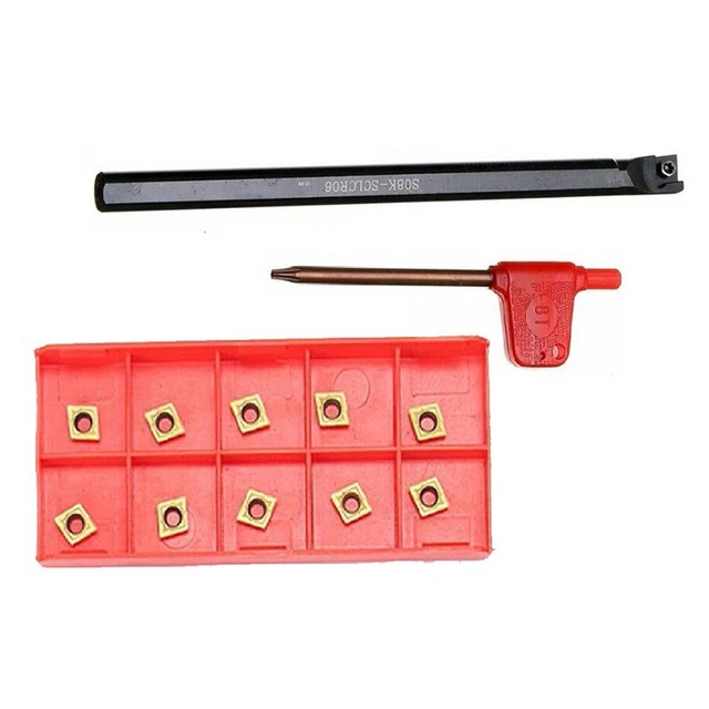 BARRE D'ALÉSAGE À tour robuste pour usinage de précision avec inserts CCMT060 EUR 21,11 ...