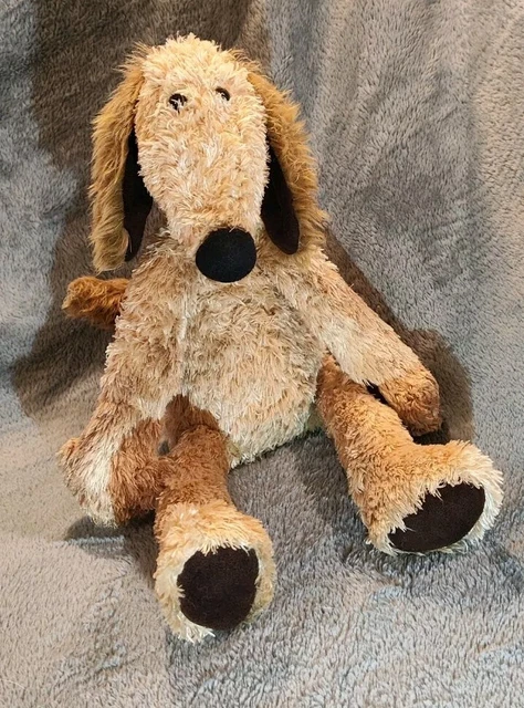 RARE JELLYCAT - Ernie the Alley Dog Soft Plush Beanie Toy Scruffy. 13 ...
