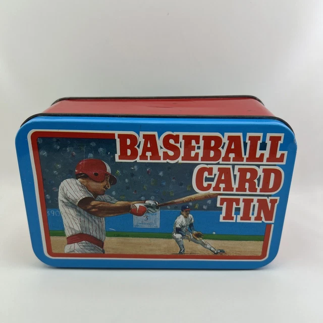 VINTAGE BASEBALL CARDS Topps Collector Tin Box Major League Baseball ...