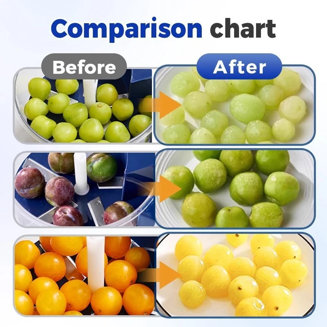 ELECTRIC GRAPE PEELING Machine, Automatic Small Fruit Garlic Peeler ...