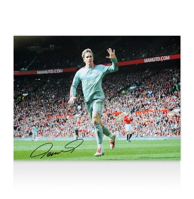 FERNANDO TORRES SIGNED Liverpool Photo: Goal vs Manchester United ...