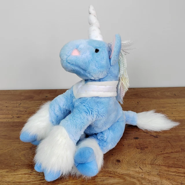 VINTAGE CHAD VALLEY Unicorn Plush Soft Toy Blue Large 15" £34.99 ...