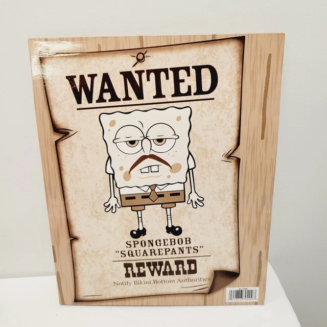 VINTAGE WANTED POSTER Spongebob Squarepants Nickelodeon School File ...