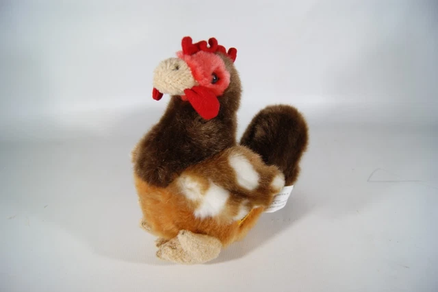 WILBERRY TOYS PLUSH Cuddly Rooster Chicken 7 inches High Soft Stuffed ...
